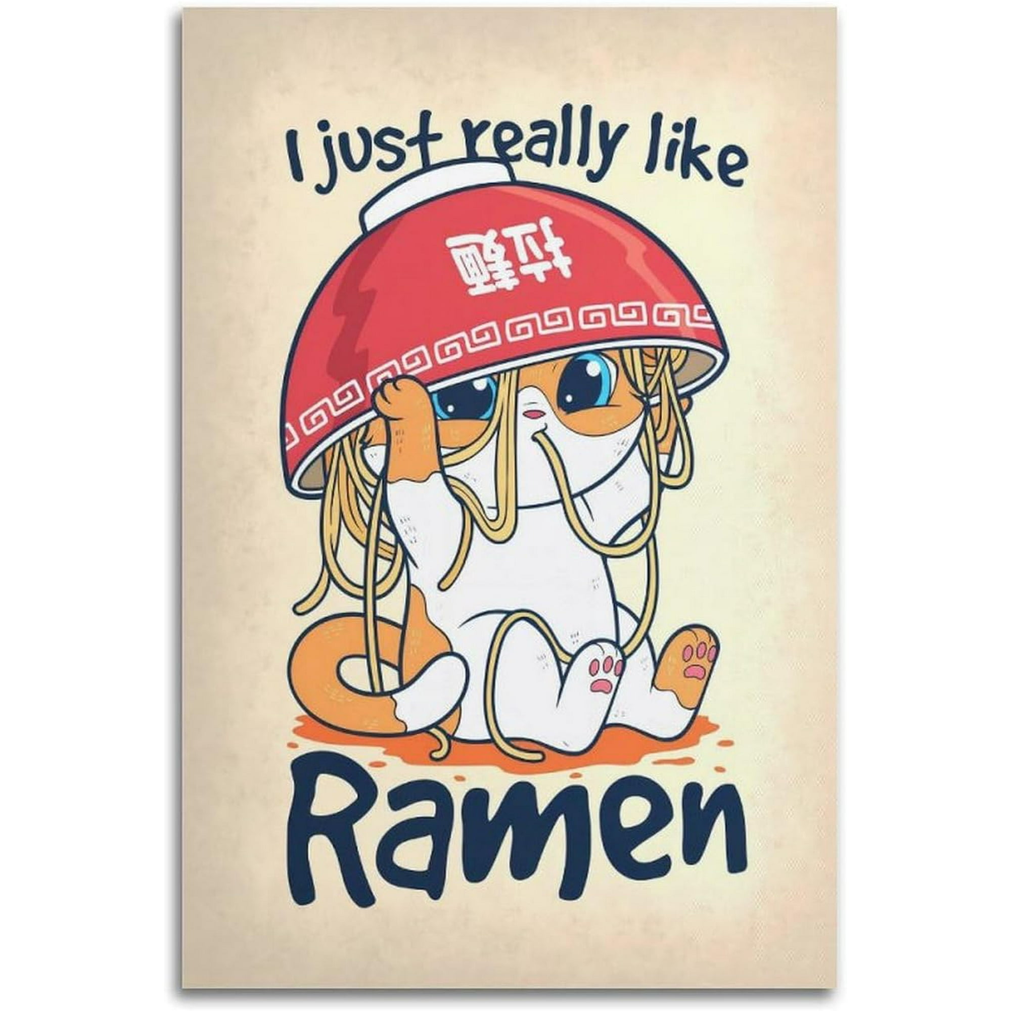Click here for Jfkomlqf Cats Really Like Ramen Poster Poster Deco... prices