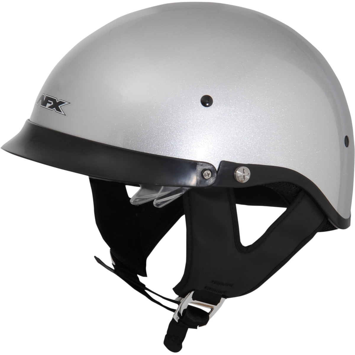 AFX FX-200 Half Helmet (Solid Silver Gloss, Large) - Walmart.com