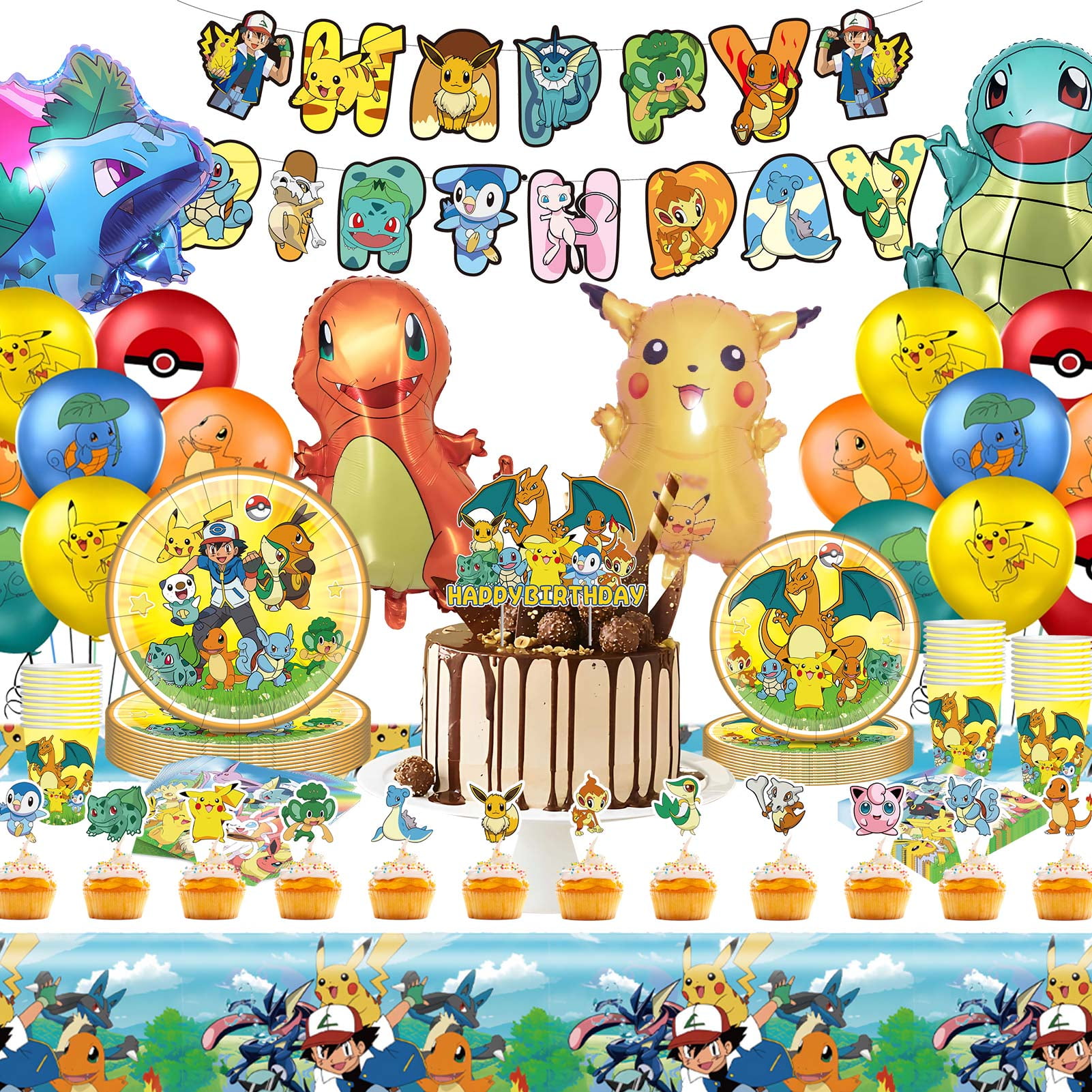 Click here for Forfamy 114 Piece Cartoon Birthday Decorations  Ca... prices