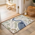 2x3 Washable Area Rugs,Farm Cartoon Heron Coral Leaf Non-Slip Ultra ...