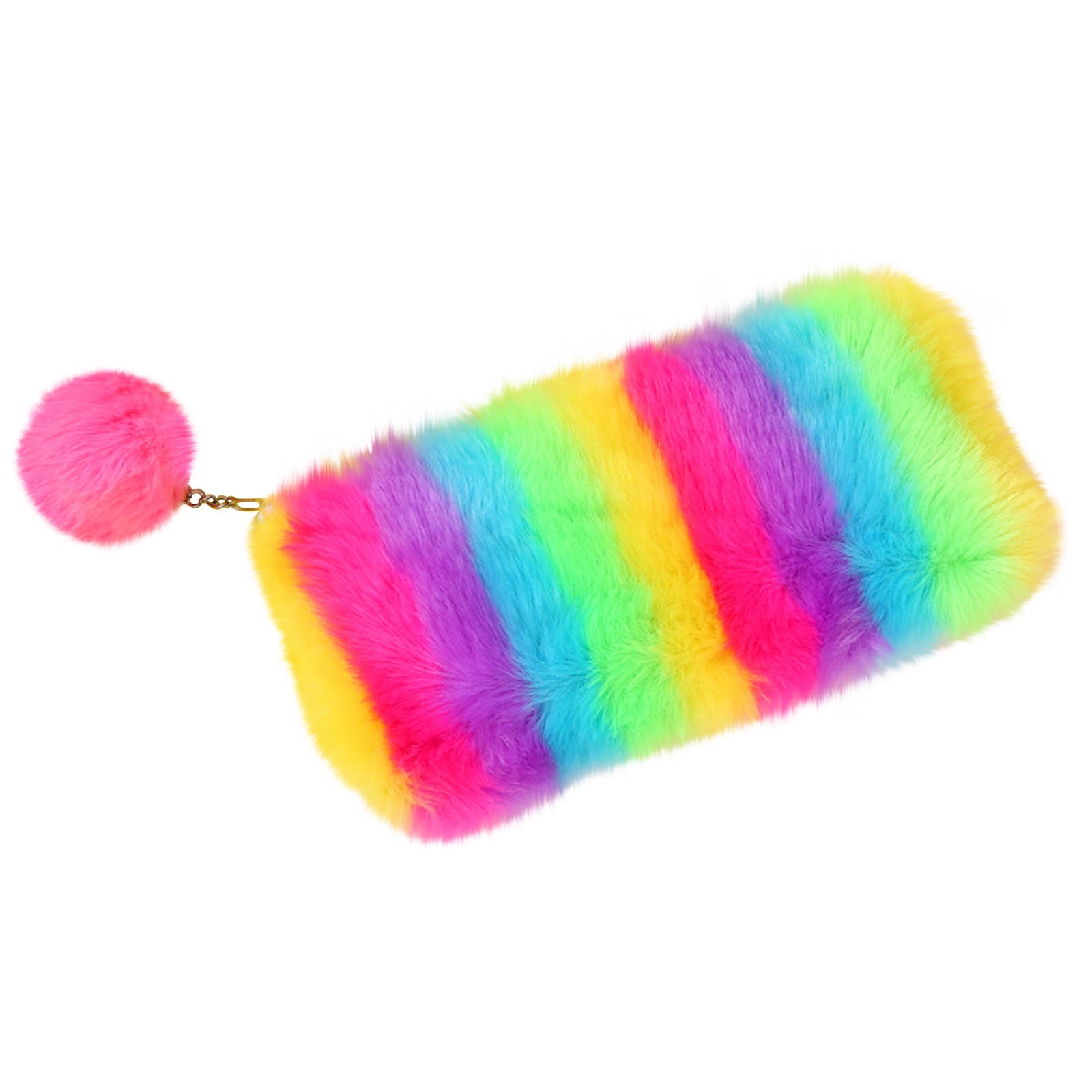 Click here for Matoen12 Pencil Case Plush Rainbow Office School S... prices