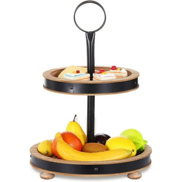 3-Tier Rustic Vertical Kitchen Stand with Galvanized Metal Storage ...