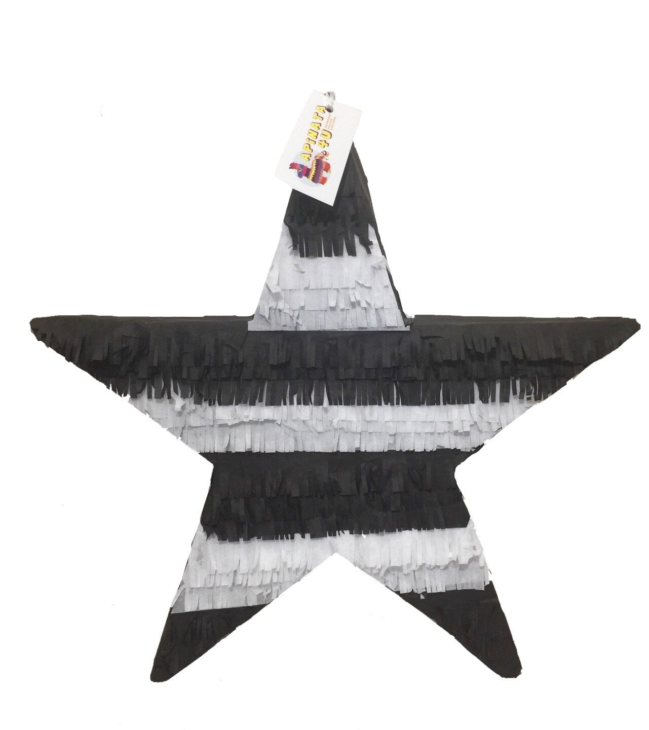 APINATA4U Black and White Star Pinata - Walmart.com