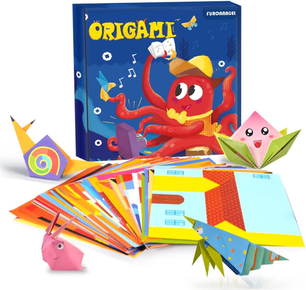 Kit de origami de 108 hojas para niños, 54 patrones de origami de ...