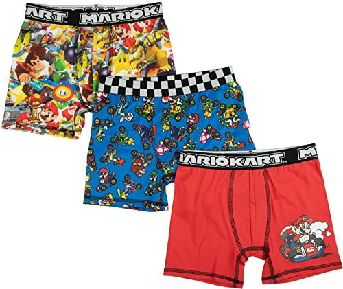 Nintendo Boys' 4-10 Mario Cart Boxer Brief, 3 Pack – Walmart Inventory ...