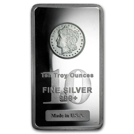 Geiger Edelmetalle 10 oz Silver Bar - Original Square Series with Added ...
