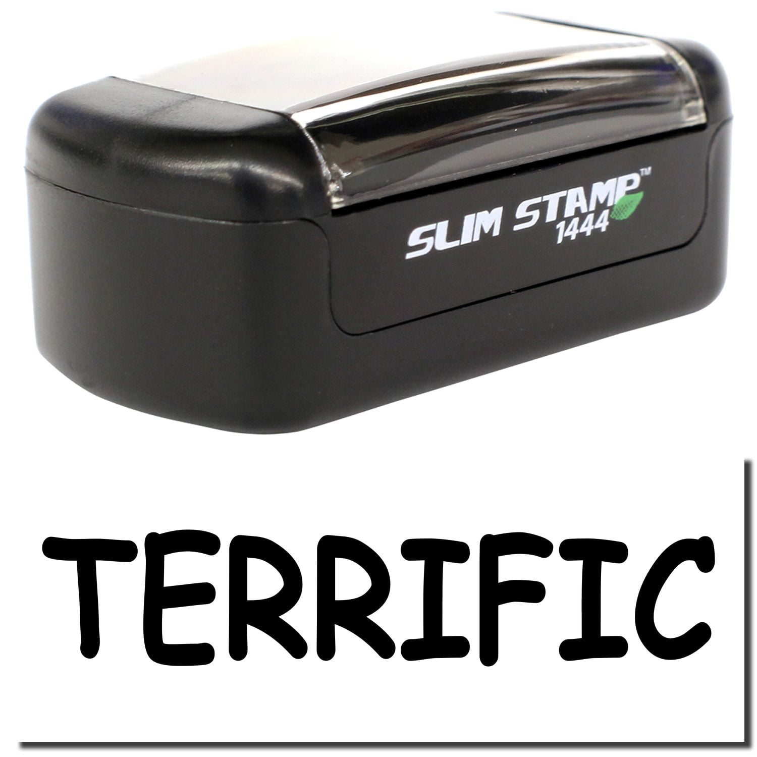 Slim Pre-Inked Terrific Stamp, Slim 1444, Ultra Slim Design, Impression ...