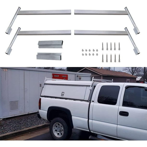 NIXFACE Truck Cap & Topper Ladder Rack Universal Aluminum Heavy Duty ...