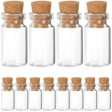 48 Pack 10ml Create A Message In A Bottle Kit, Bulk Small Glass Cork ...