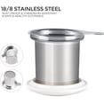 2026 New 18oz Ceramic Tea Mug with Infuser & Lid, Large Loose Leaf Tea ...