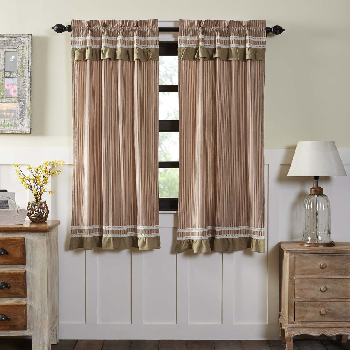 VHC Brand Kendra Stripe Set Of 2 Panel 37964 - Walmart.com