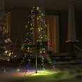 vidaXL Christmas Cone Tree 160 LEDs Indoor and Outdoor 3x4 ft - Walmart.com