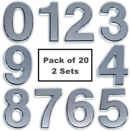 3 Inch Gold House Numbers for Mailbox or Door Address, Home Office ...
