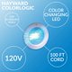 Hayward ColorLogic 4.0 Inground LED Pool Light w/ Plastic Face Rim, 100 ...