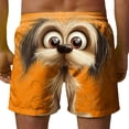 Blmnix Men Shorts Beach Shorts Pleated Swim Shorts Short Orange Low ...