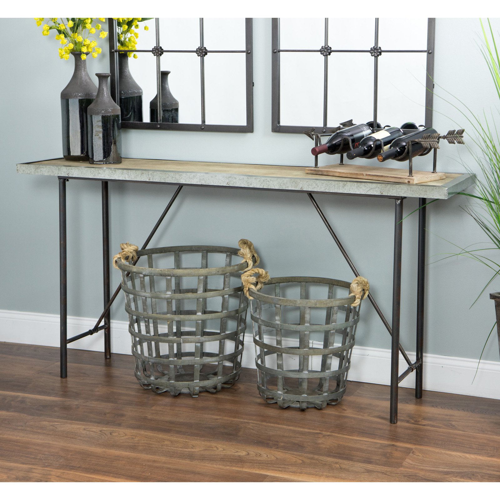 Aspire Home Accents Malvern Modern Farmhouse Console Table - Walmart.com