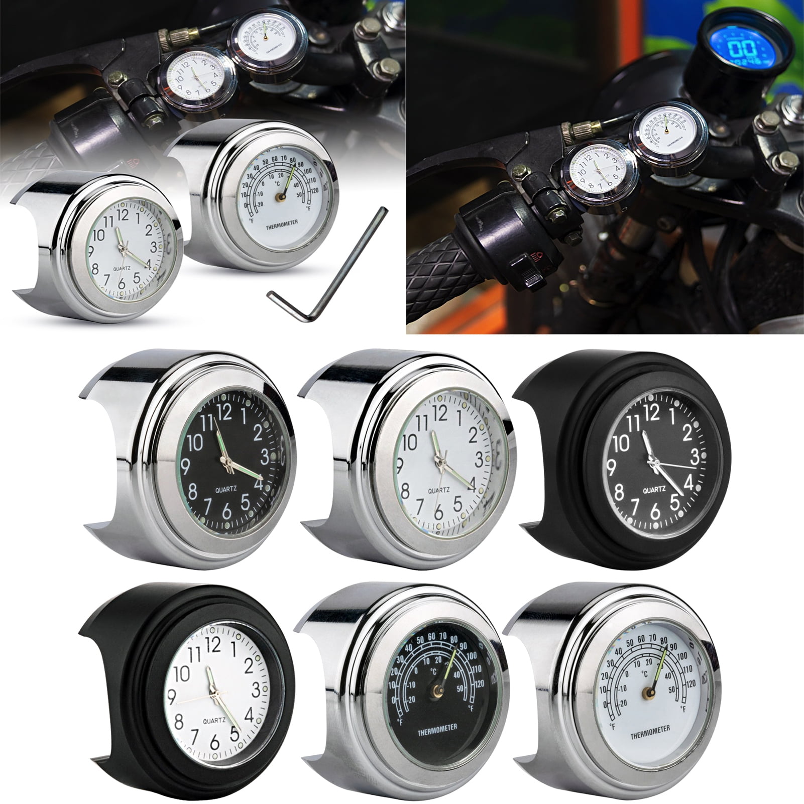 Happy Date Motorcycle Handlebar Modification Handlebar Mount Quartz ...