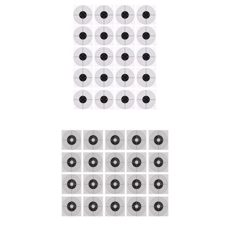 40 Pack Paper Targets Shooting Cardboard Practice Paintball Training ...