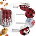 Bathroom Shower Curtain Christmas Snowman Red Black Buffalo Plaid ...