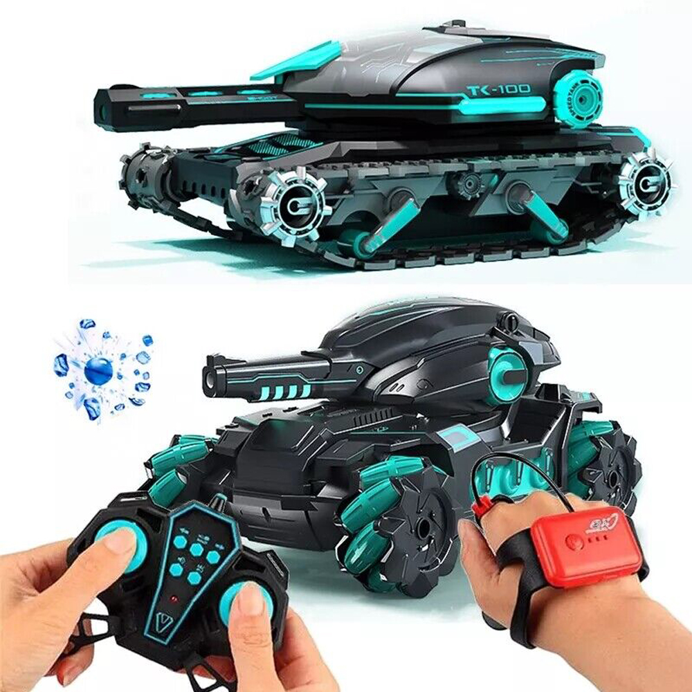 2.4G RC Tank Car,Radio Control Water Bomb RC War Tank Racing Stunt Off ...