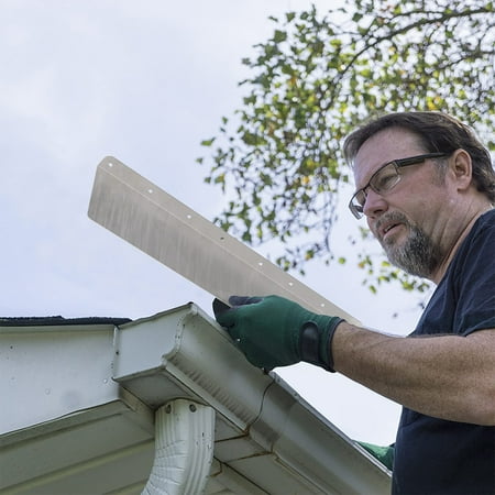 Lutabuo 4pcs Gully Splash Board Aluminum Roofing Gutter Guards for ...