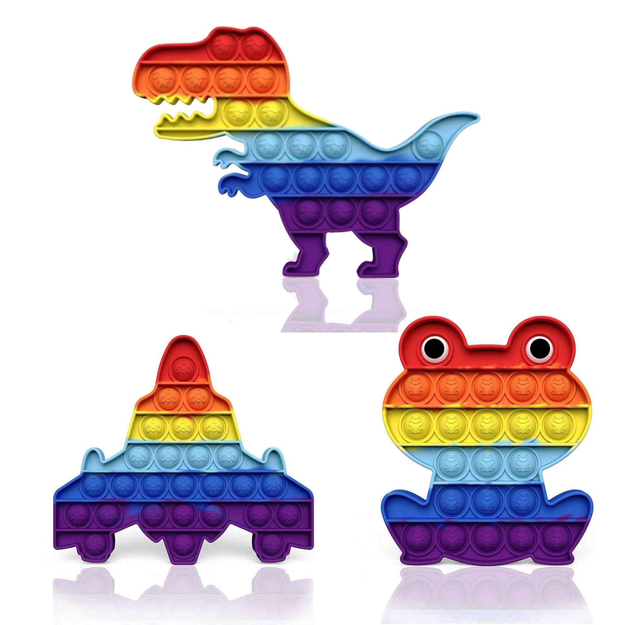 Buy 3 Packs Bubble Sensory its Push It Fidget Pop Toy, Popper Poop ...