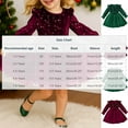 Girls' Dresses Star Printed Long Sleeve Crewneck Dress Cute Puff Sleeve ...