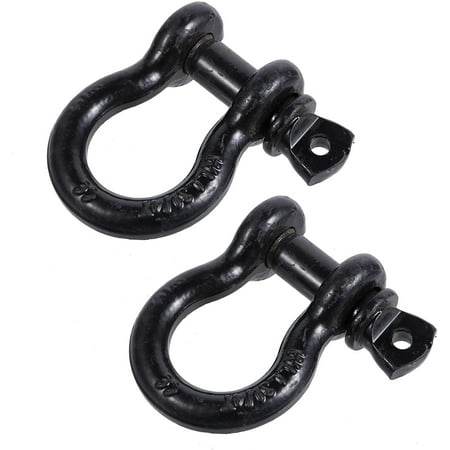 2 Pcs D Ring Shackles Tow Winch Shackles Recovery Off Road Shackle ...