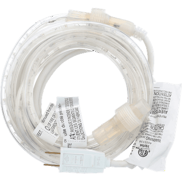 Westek LROPE48W Indoor/Outdoor LED Rope Light Kit, 48 feet, Warm White ...
