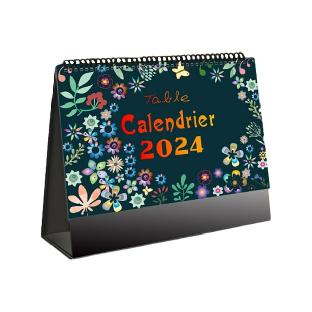 2024 Standing Flip Desk French Calendar, Jan. 2024 to Dec. 2024, 6.9" x ...