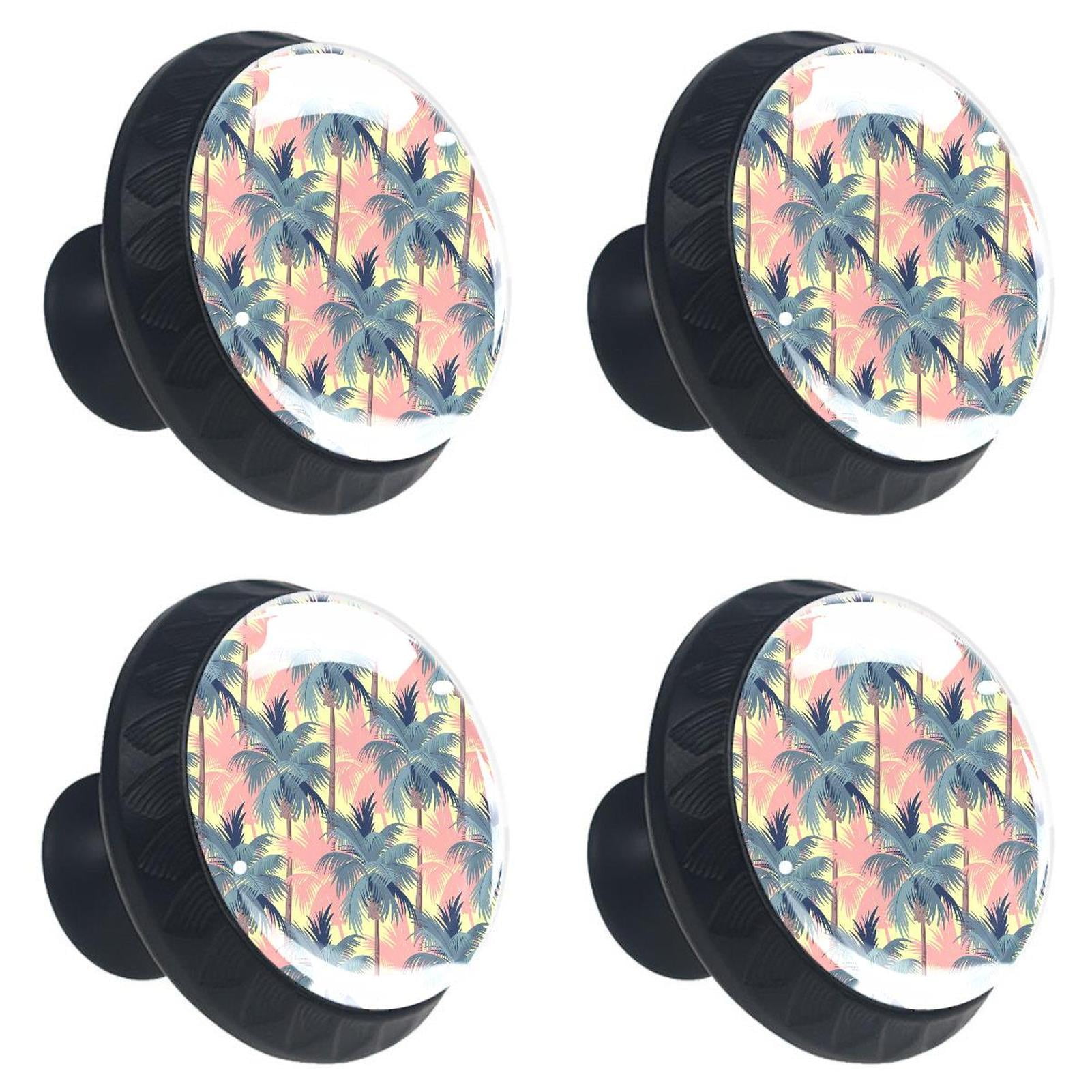 4 Pcs Tropical Palm Coconut Knobs for Kitchen Cabinet Cupboard Dresser ...