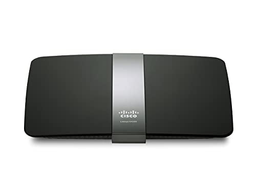 Enrutador inalámbrico N de doble banda Cisco-Linksys E4200, negro (ren ...