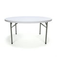 Essentials by OFM ESS-5060R 60" Round Folding Utility Table, White ...