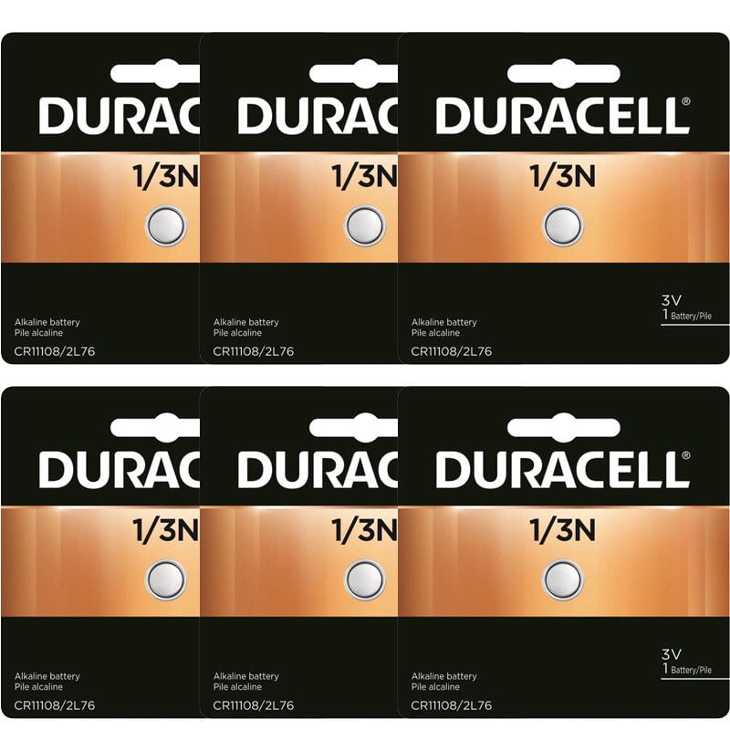 6 Pcs Duracell 2L76 CR1-3N DL1/3N 1/3N K58L 3V Lithium Battery, GENUINE ...