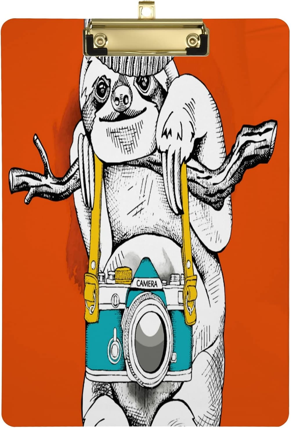 FMSHPON Cute Pig Sloth Camera Clipboard Hardboard Wood Nursing Clip ...