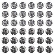 Casewin 100 Sets Stainless Steel Snaps Buttons 9.5mm Open-Ring Cap ...