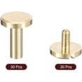 30Pack Brass Chicago Screws, 12x10mm Flat Head Screw Back Binding Post ...