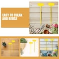 ETHZZLE 20 Pcs Garden Decor Plastic Yellow Slant Design Stakes For ...