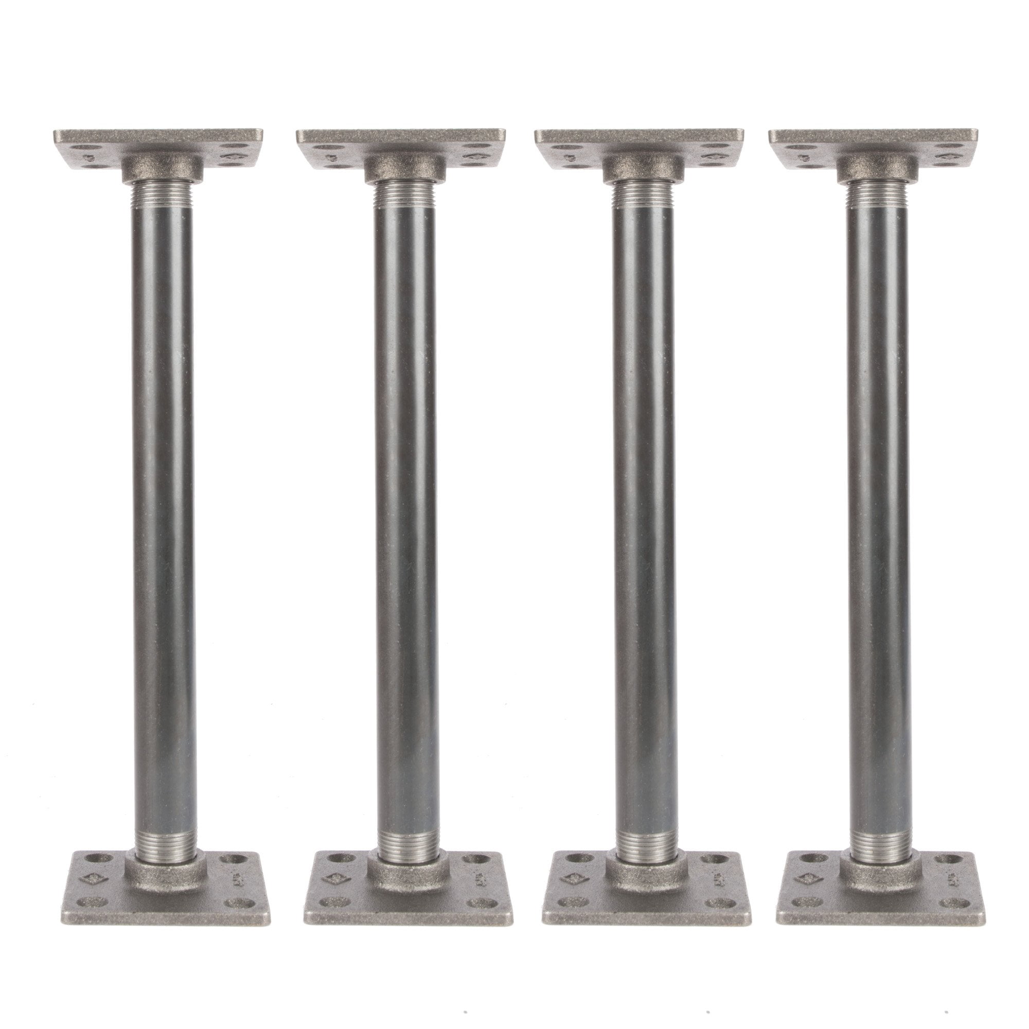 3 4 In X 12 In Square Flange Pipe Table Legs 4 Pack Walmart 3 4 In X 12 In Square Flange Pipe Table Legs 4 Pack Walmart