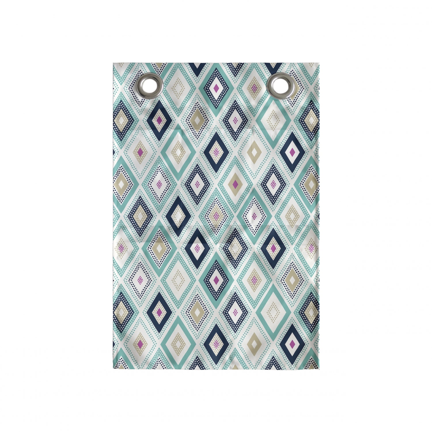 Turquoise Hanging Pocket Organizer, Dots Doodle Rhombus Diamond Shapes ...