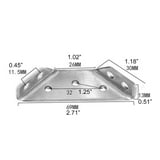 Universal Furniture Corner Connector, Stainless Steel Angle Code Corner ...