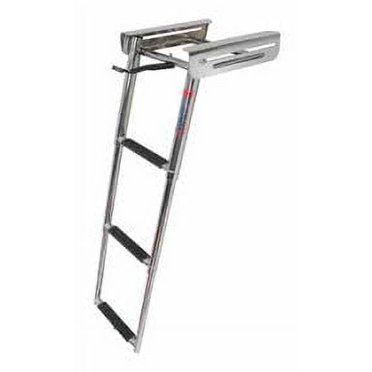 JIF Marine CSD2 4-Step Under-Deck Pontoon Ladder - Walmart.com