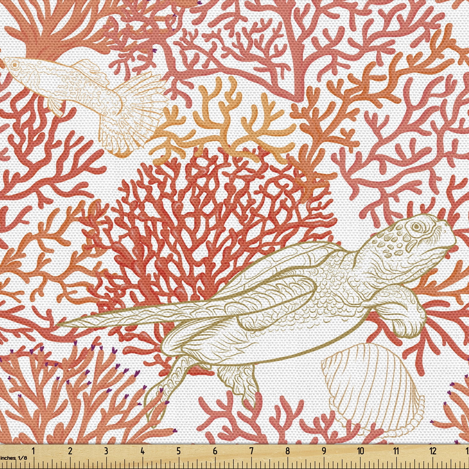 Coral Reef Print Fabric