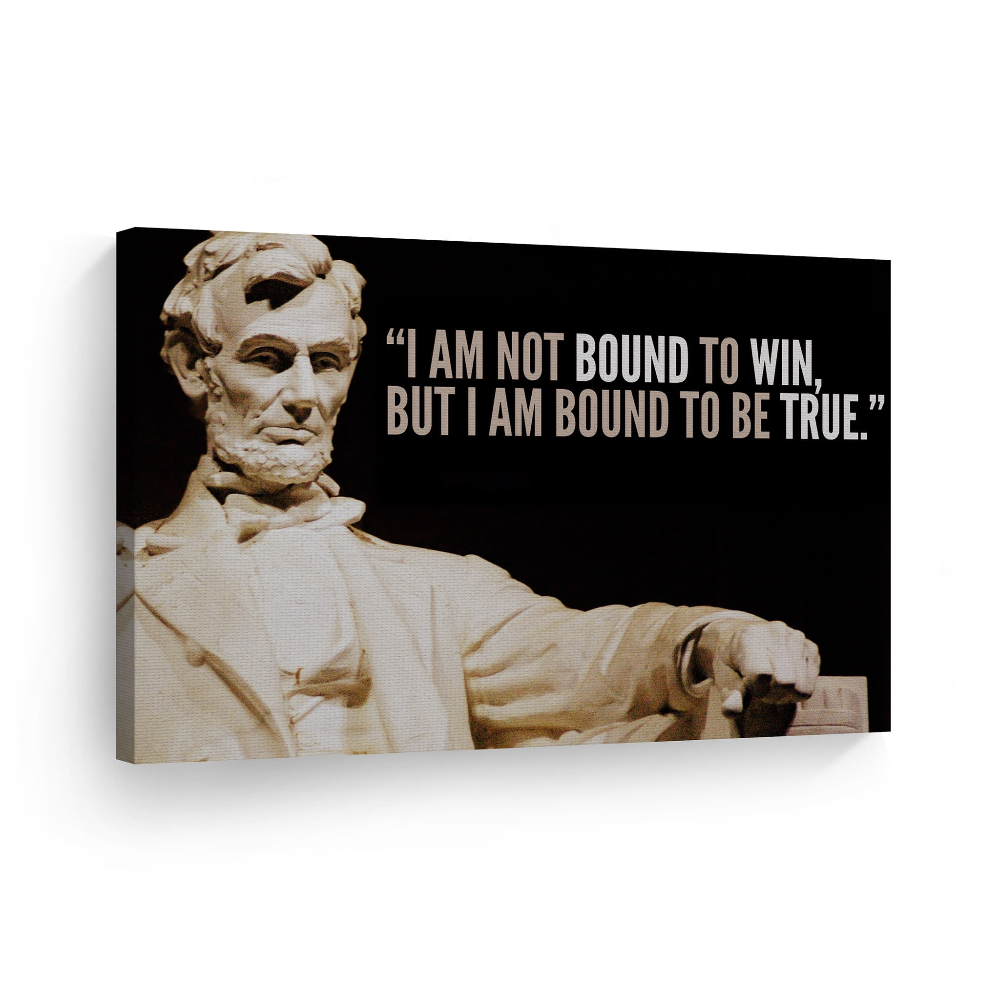 Smile Art Design I Am Not Bound to Win But I Am Bound to Be True Quote ...