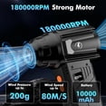 Duster, 180000RPM Super Power Cordless Electric Air Duster with LED ...