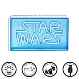 Star Wars Black LED Neon Acrylic Lamp Box, 9" W x 5" H - Walmart.com