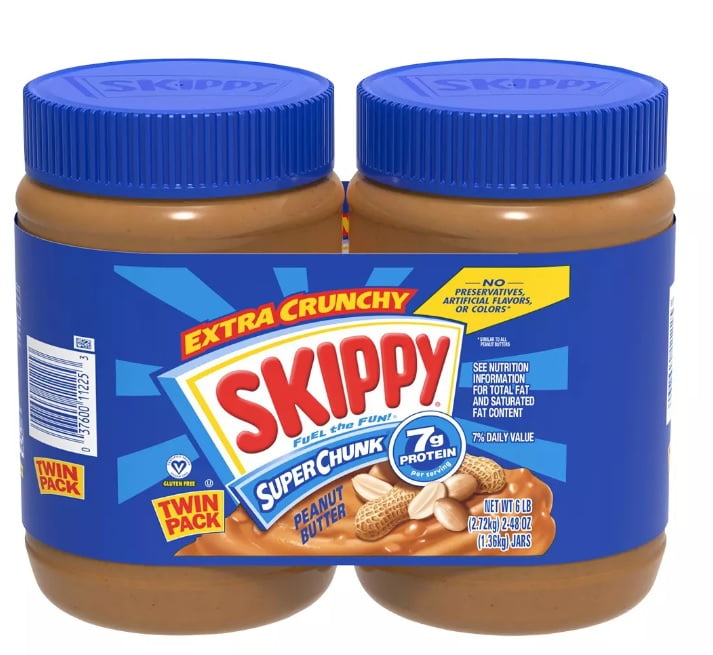 Skippy Chunky Peanut Butter, 2 pk./48 oz. - Walmart.com