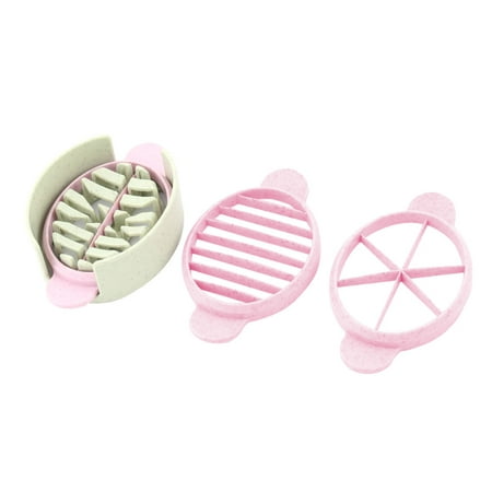 Home Plastic Three Ways Fruit Egg DIY Wedge Slicer Cutter Tool Green ...