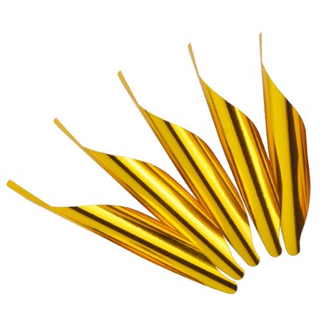 juguse 50pcs 2.3-Inch Spiral Feather DIY Spiral Feather Reverse Bow ...