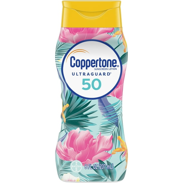 Coppertone Ultra Guard Sunscreen Lotion SPF 50, 8 fl oz - Walmart.com